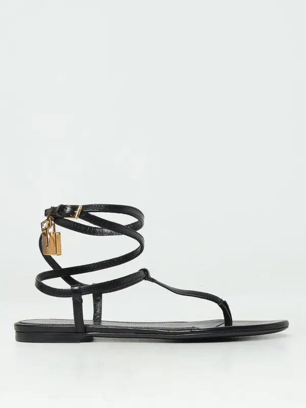 Tom Ford Flat Sandals In Black 10% Off Editorialist