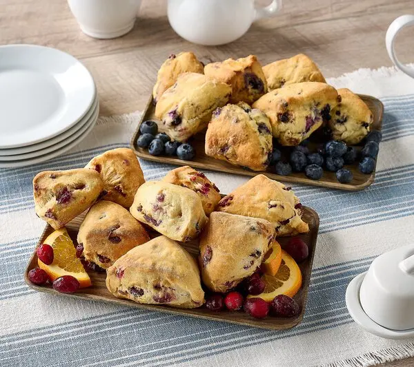 DAVID'S COOKIES 48 Piece Ready To Bake Petite Scones