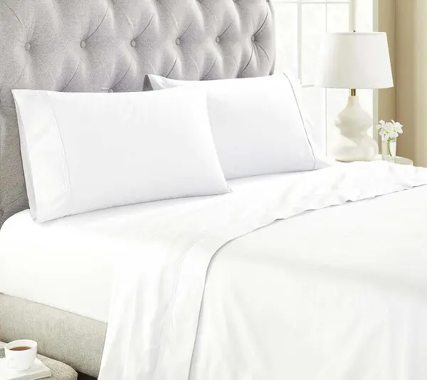 SUPERIOR Organic Cotton Deep Pocket Sheet Set, Twin Xl