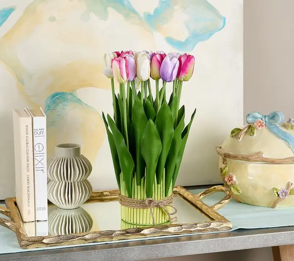 VALERIE PARR HILL 14.5 Multi-color Tulip Bundle Valerie
