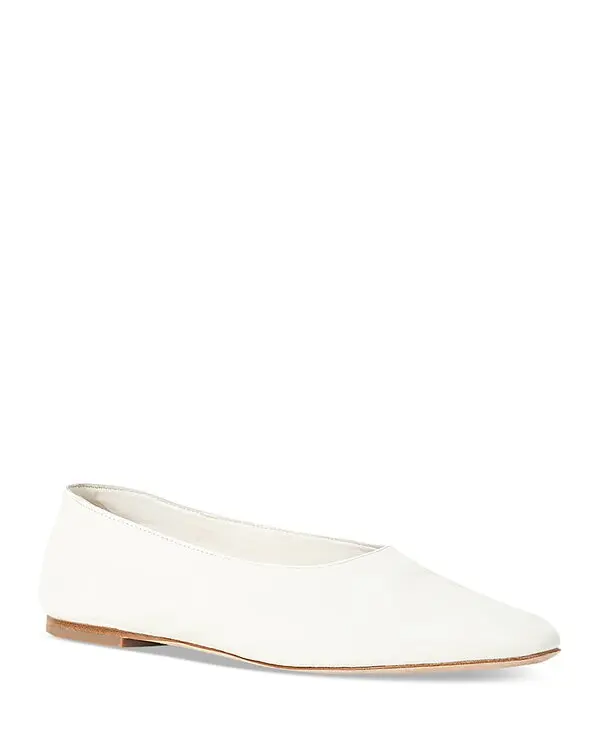 Staud Alba Ballet Flats - Paper