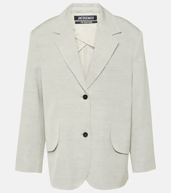 Jacquemus La Veste Titolo Oversized Blazer - Grey