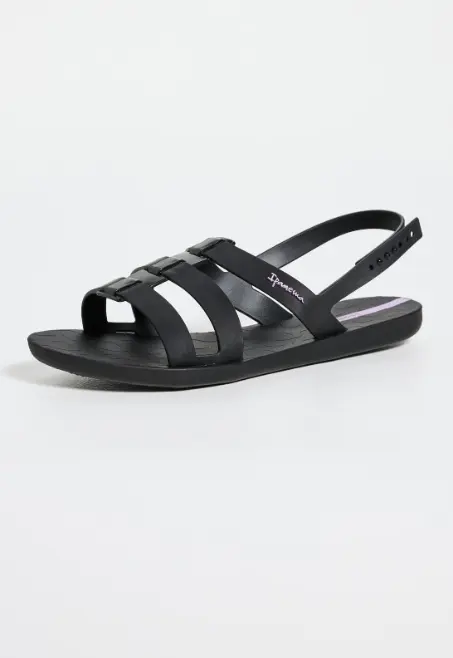 Ipanema Style Sandals - Black | Editorialist