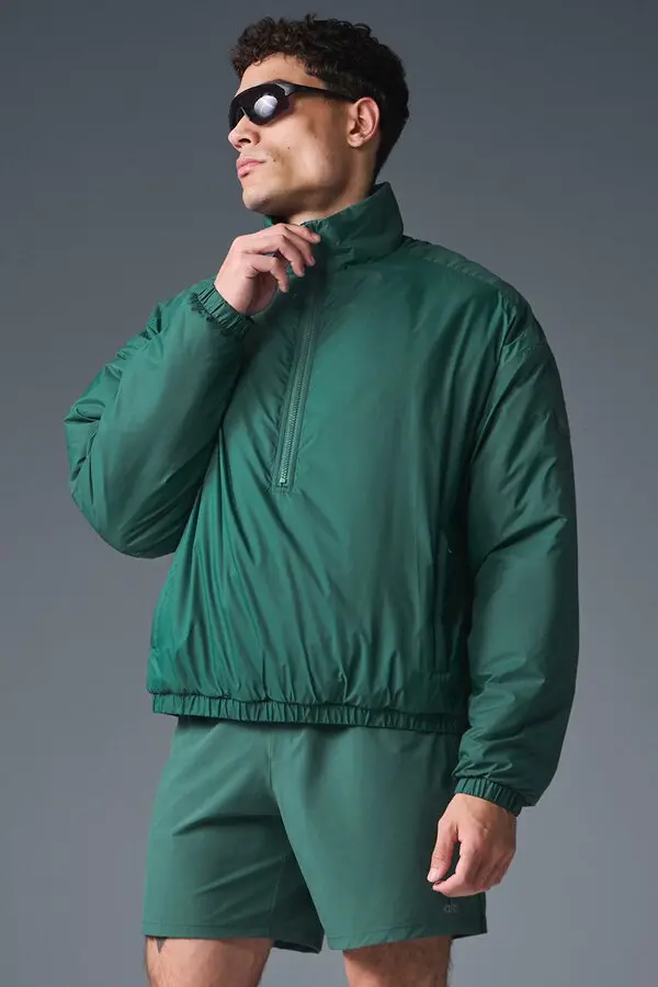 Alo Yoga Latitude Lightweight Half Zip Pullover - Winter Ivy