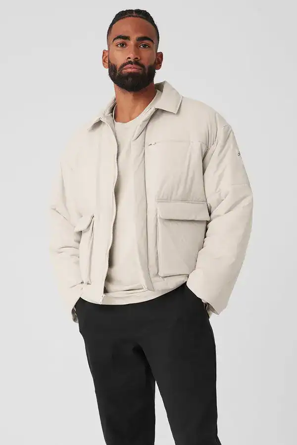 Alo Yoga Voyage Utility Cargo Jacket - Bone | Editorialist