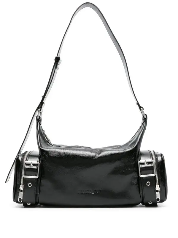 Biasia Leather Shoulder Bag In Black - 33% Off | Editorialist
