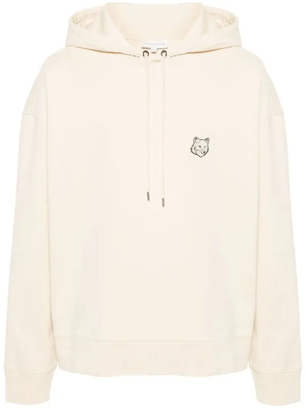 Maison Kitsuné Bold Fox Head Cotton Hoodie - Neutrals