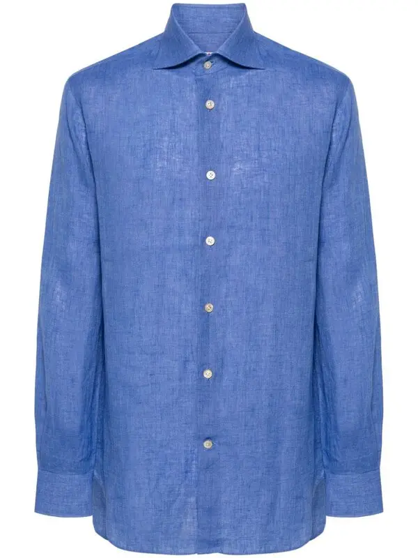 Kiton Chambray Linen Shirt