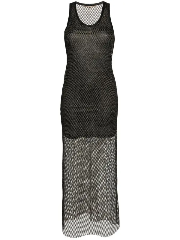 Palm Angels Mesh Maxi Dress