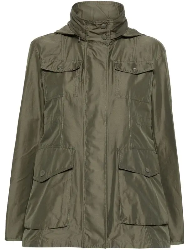 Moncler Ilo Concealed-hood Jacket - Green