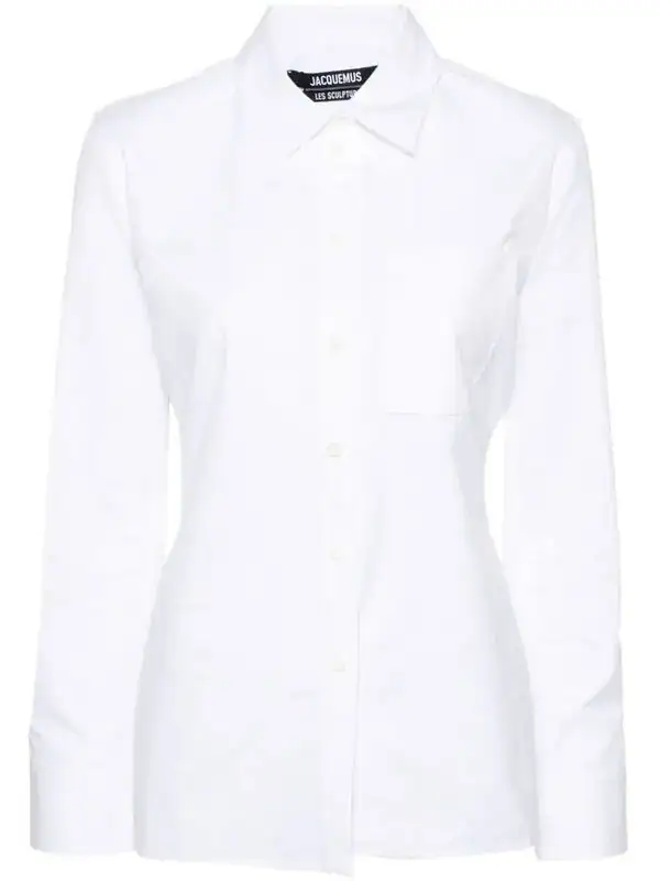 Jacquemus La Chemise De Costume Cotton Shirt - White - 52% Off 