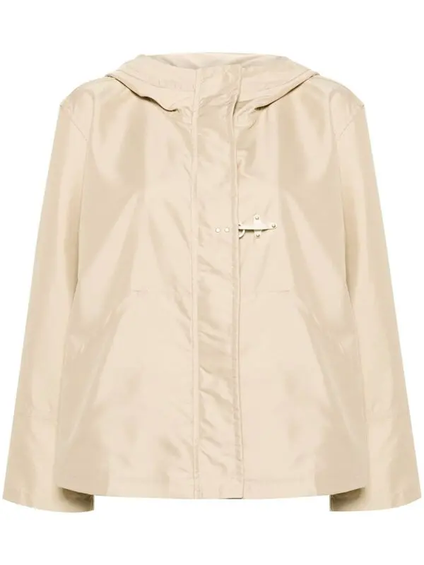 FAY Hooded Technical-poplin Parka - Neutrals