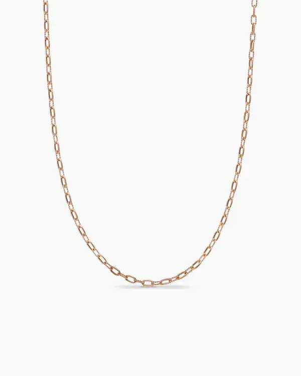David Yurman Dy Madison® Chain Necklace In 3mm - 18k Rose Gold ...