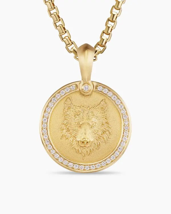David Yurman Petrvs® Wolf Amulet - Diamond