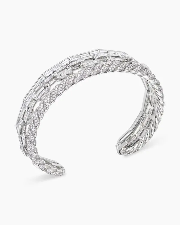 David Yurman Stax Three Row Cuff Bracelet