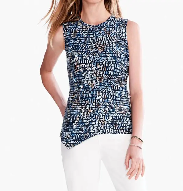 Buy NIC+ZOE Water Drops Tank Top In Multi - Blue At 43% Off | Editorialist