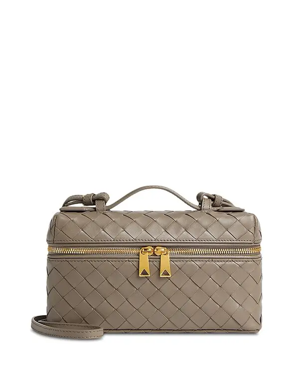 Bottega Veneta Intrecciato Leather Vanity Case - Iris Fume