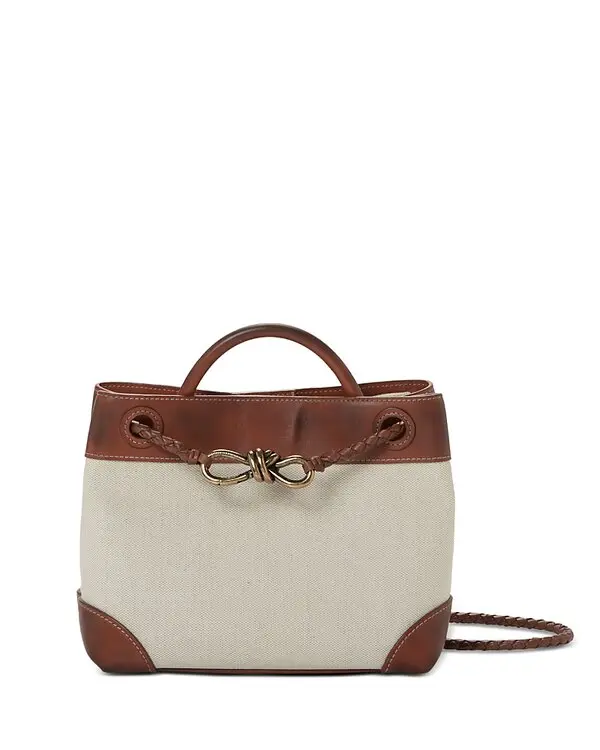 Bottega Veneta Small Andiamo Canvas Shoulder Bag
