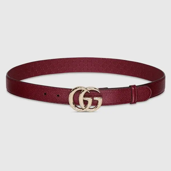 Gucci Gg Marmont Thin Leather Belt