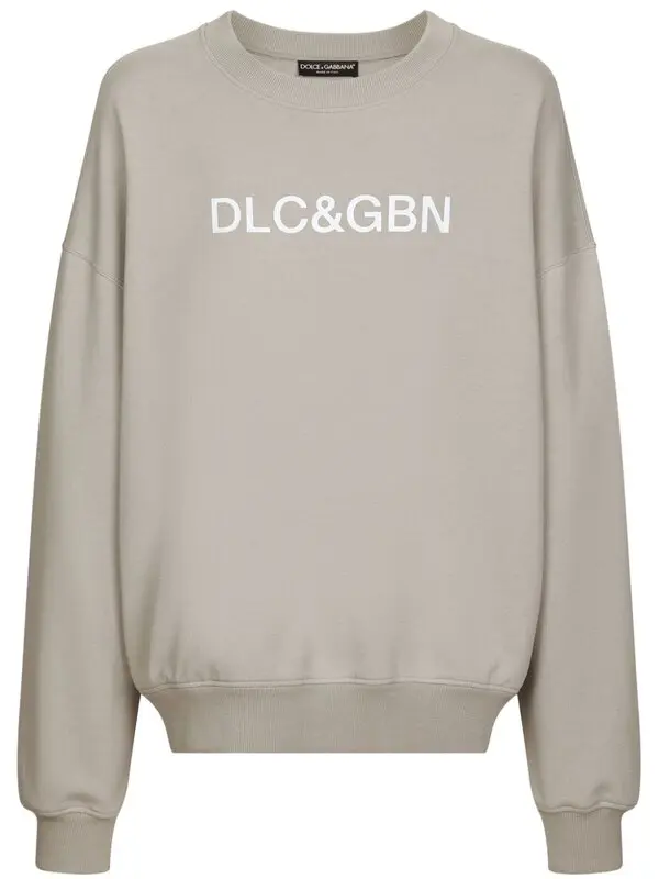 Dolce & Gabbana Logo-print Cotton-jersey Sweatshirt