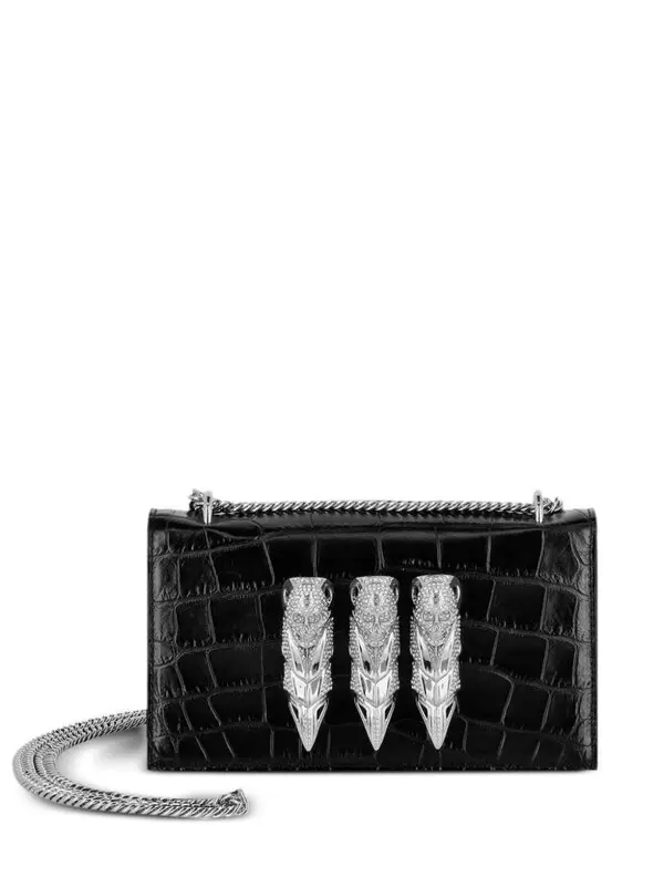 Philipp Plein Small Shoulder Bag With Skull Appliqu - Black