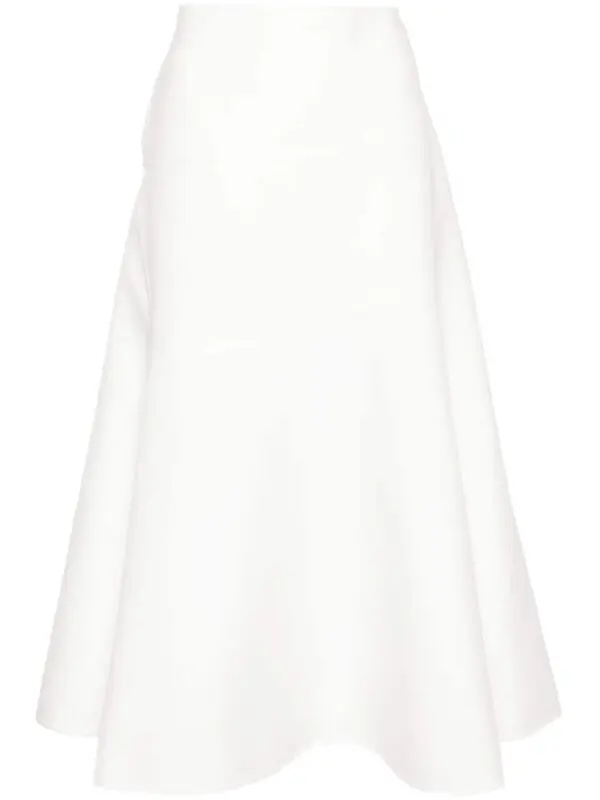 JIL SANDER Asymmetric Midi Skirt