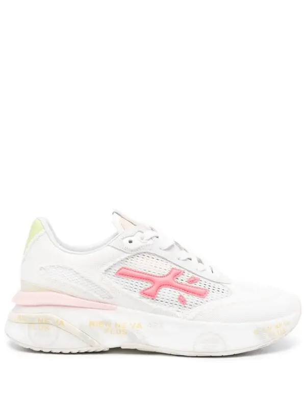 Premiata Moerun Distressed Sneakers - White