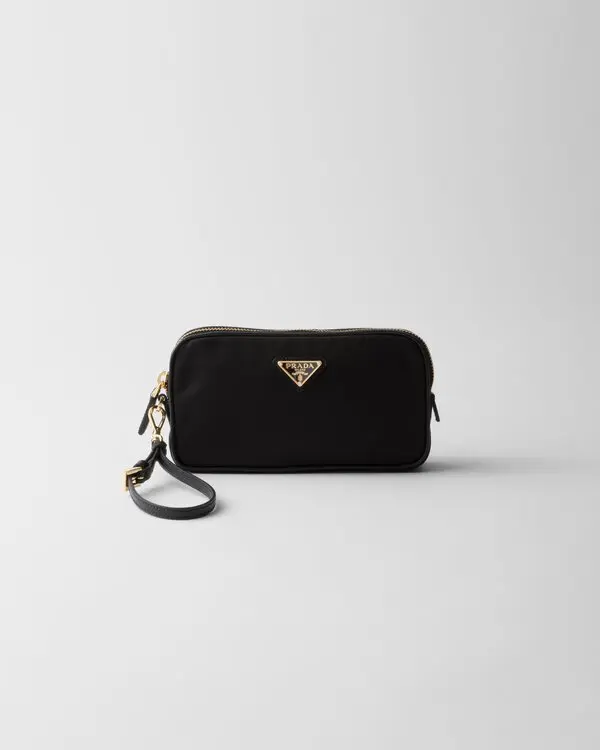 Prada Re-edition 1978 Re-nylon And Saffiano Leather Pouch