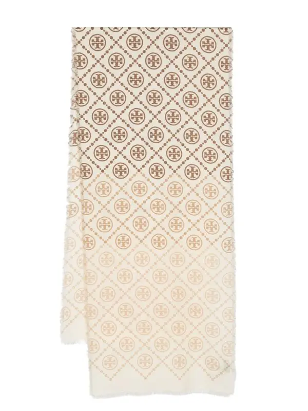 Tory Burch Oblong Double T-print Scarf