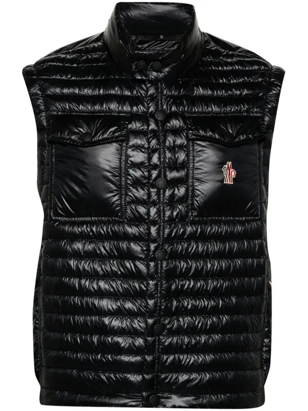 Moncler Ollon Down-feather Padded Gilet - Black