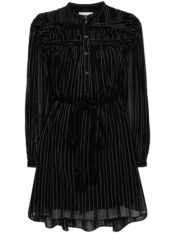 MARANT ETOILE Leozi Striped Voile Mini Dress