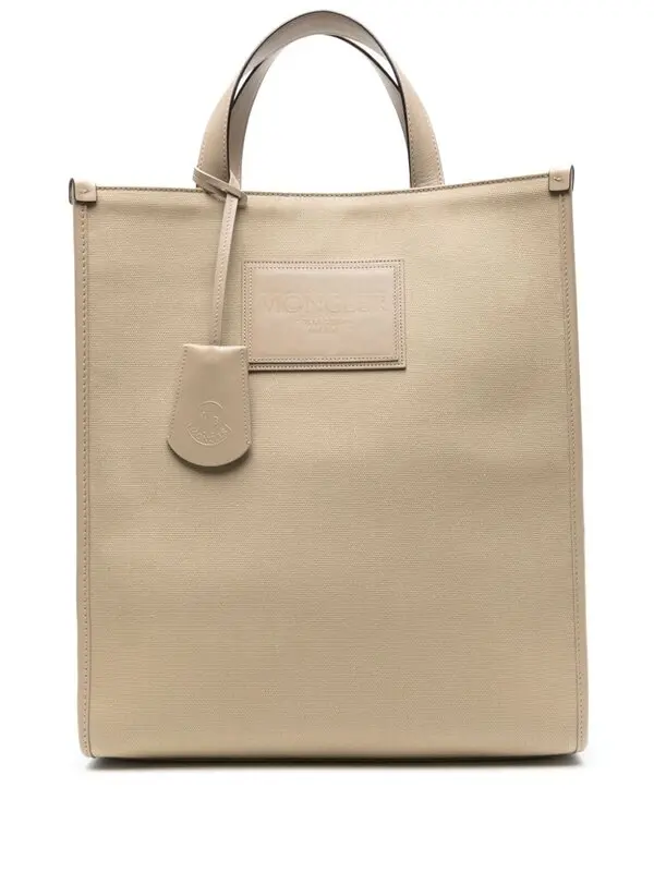 Moncler Logo-patch Cotton Tote Bag