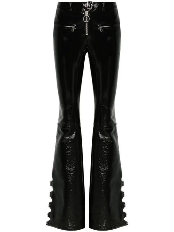 COURREGES Multi-buckle Flared Trousers