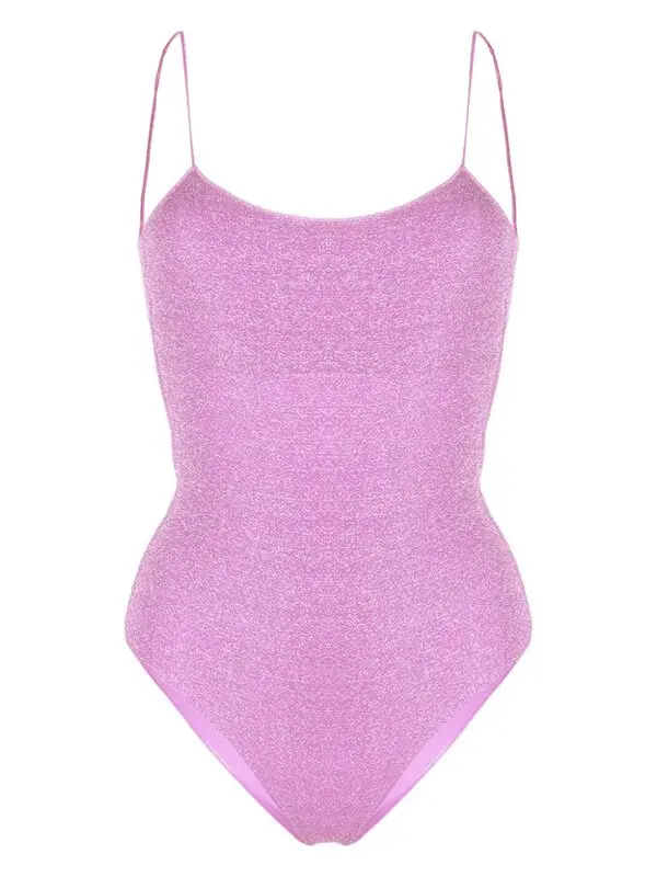 Oseree Lumière Lurex Swimsuit - Pink