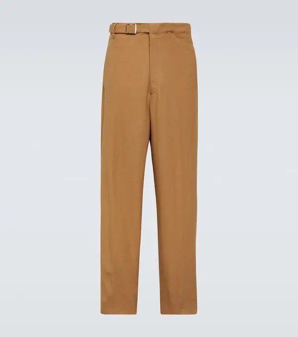Zegna Linen Wide-leg Pants