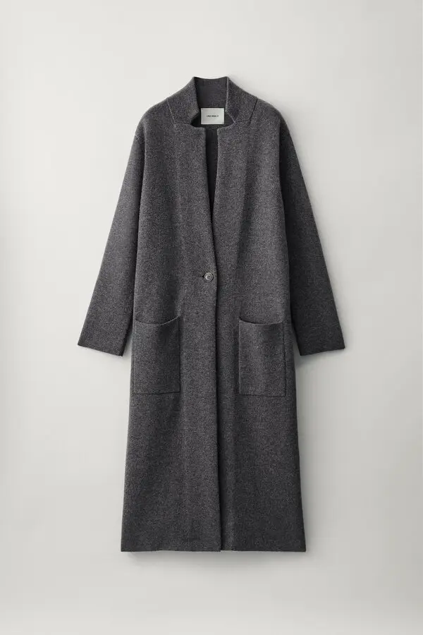 LISA YANG STORE The Amie Knitted Coat - Graphite