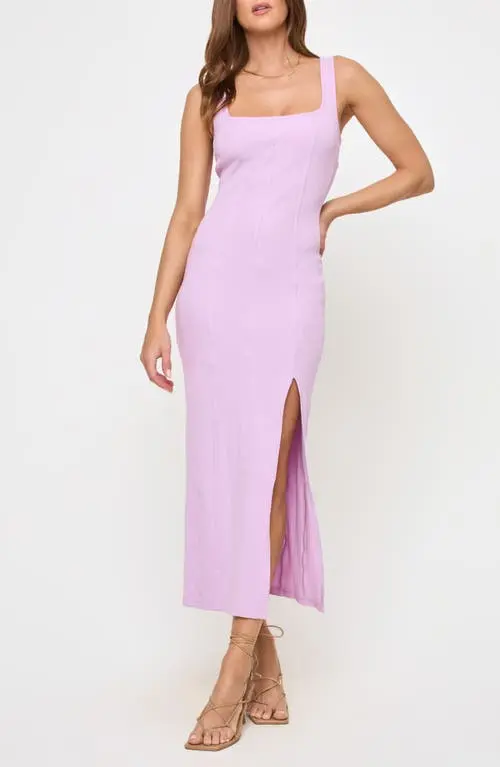 L*Space Ribbed Cover-up Dress - Light Iris