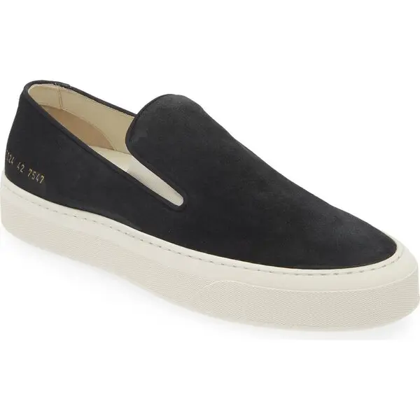 COMMON PROJECTS Suede Slip-on Sneakers - Black