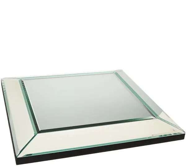 VALERIE PARR HILL As Is 12' Square Beveled Mirror Centerpiece Valerie