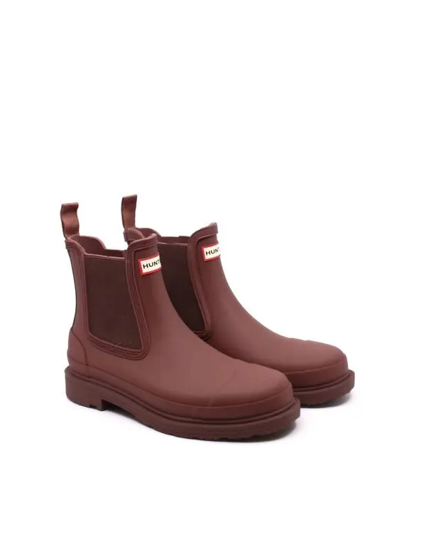 Buy Hunter Commando Chelsea Boot In Brown Brush/brown Bolt - Multi At ...