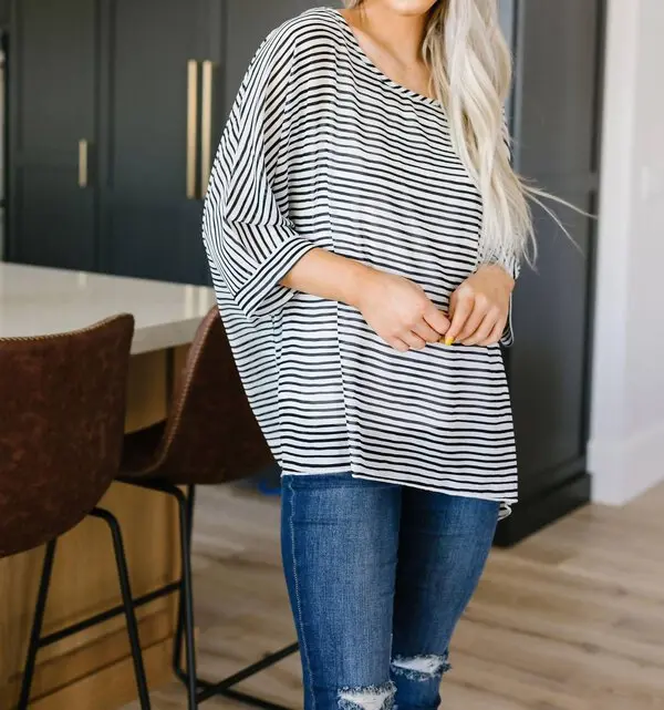 Buy Ninexis Tow The Line Top In Black/white - Multi At 37% Off ...