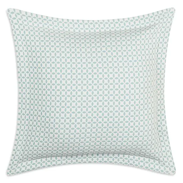 LANDS DOWNUNDER Leaf Euro Sham - Duck Egg
