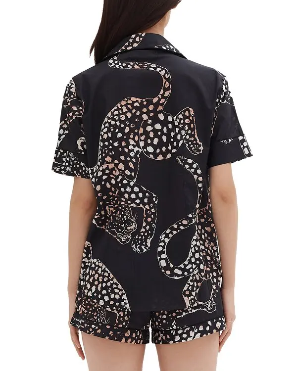 Desmond & Dempsey Jag Short Pajama Set - Navy