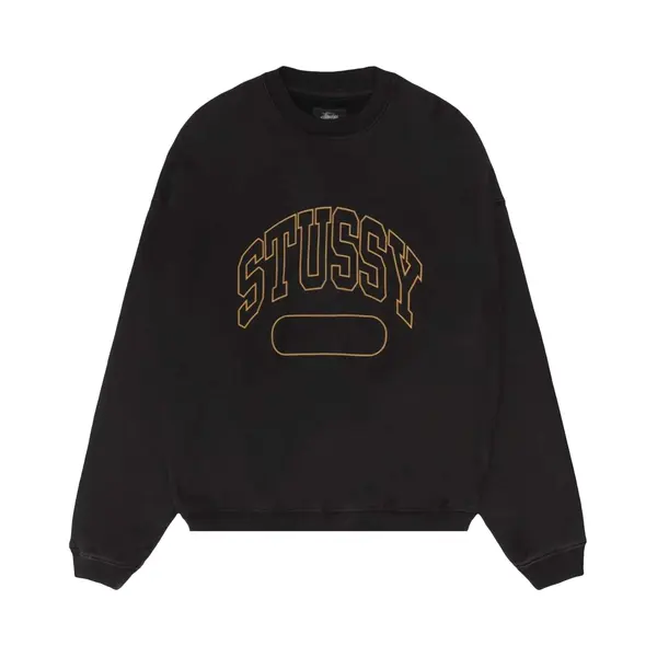 StÜssy Varsity Oversized Crewneck - Black