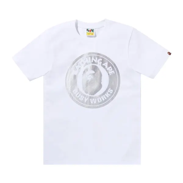 BAPE Hologram Busy Works Tee - White