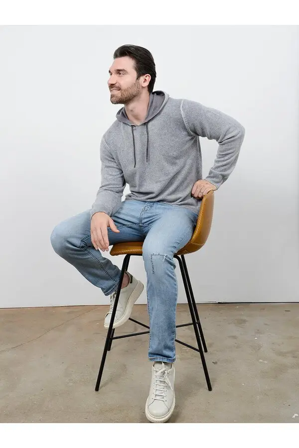 27 Miles Malibu Strand Cashmere Pullover Hoodie