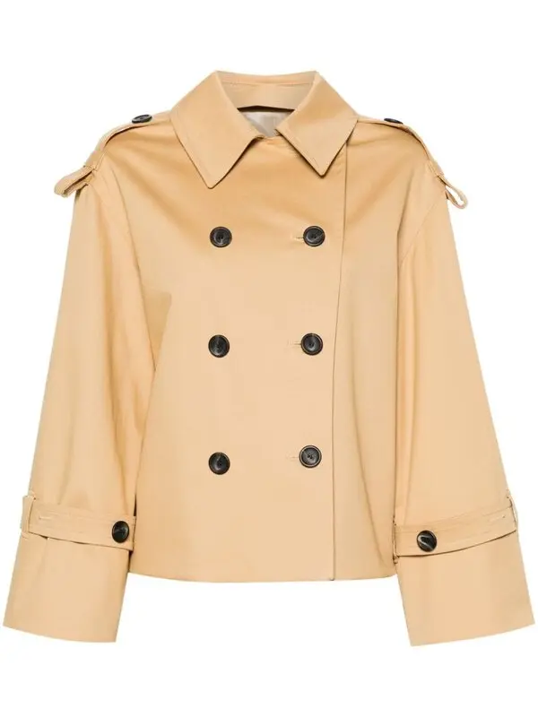 BY MALENE BIRGER Alisandra Double-breasted Trench Jacket - Neutrals