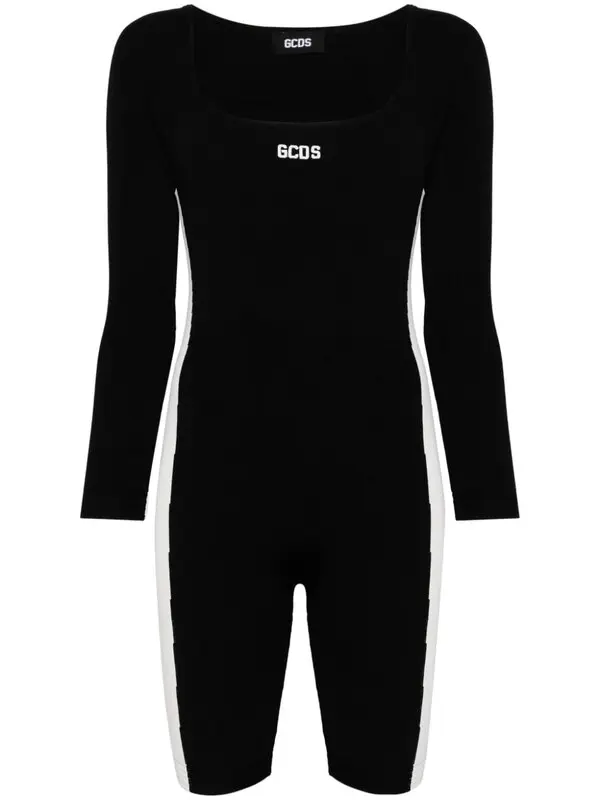 Gcds Logo-embroidered Ribbed Jumpsuit