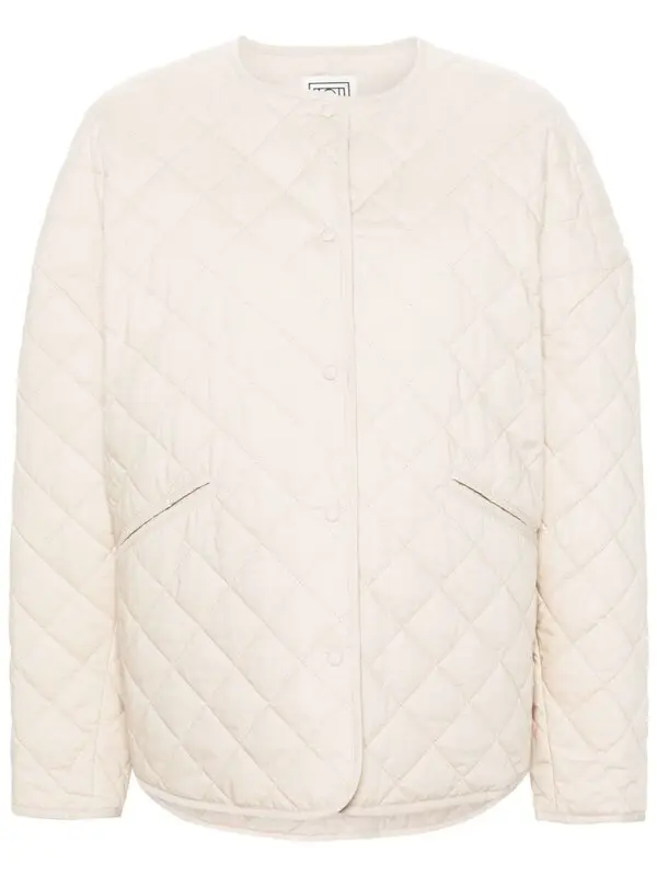 TOTÊME Drop-shoulder Quilted Jacket - Neutrals