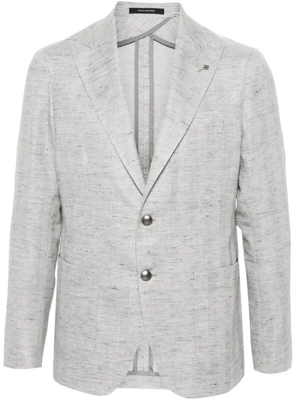 Tagliatore Single-breasted Herringbone Blazer
